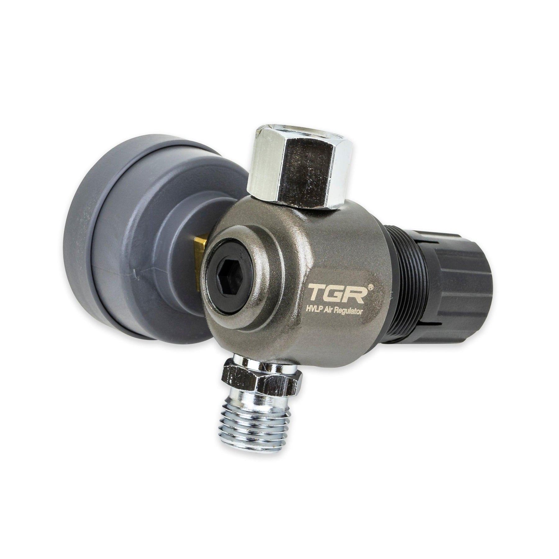 HVLP Spray Gun Air Regulator with Automatic Digital Pressure Gauge and ...