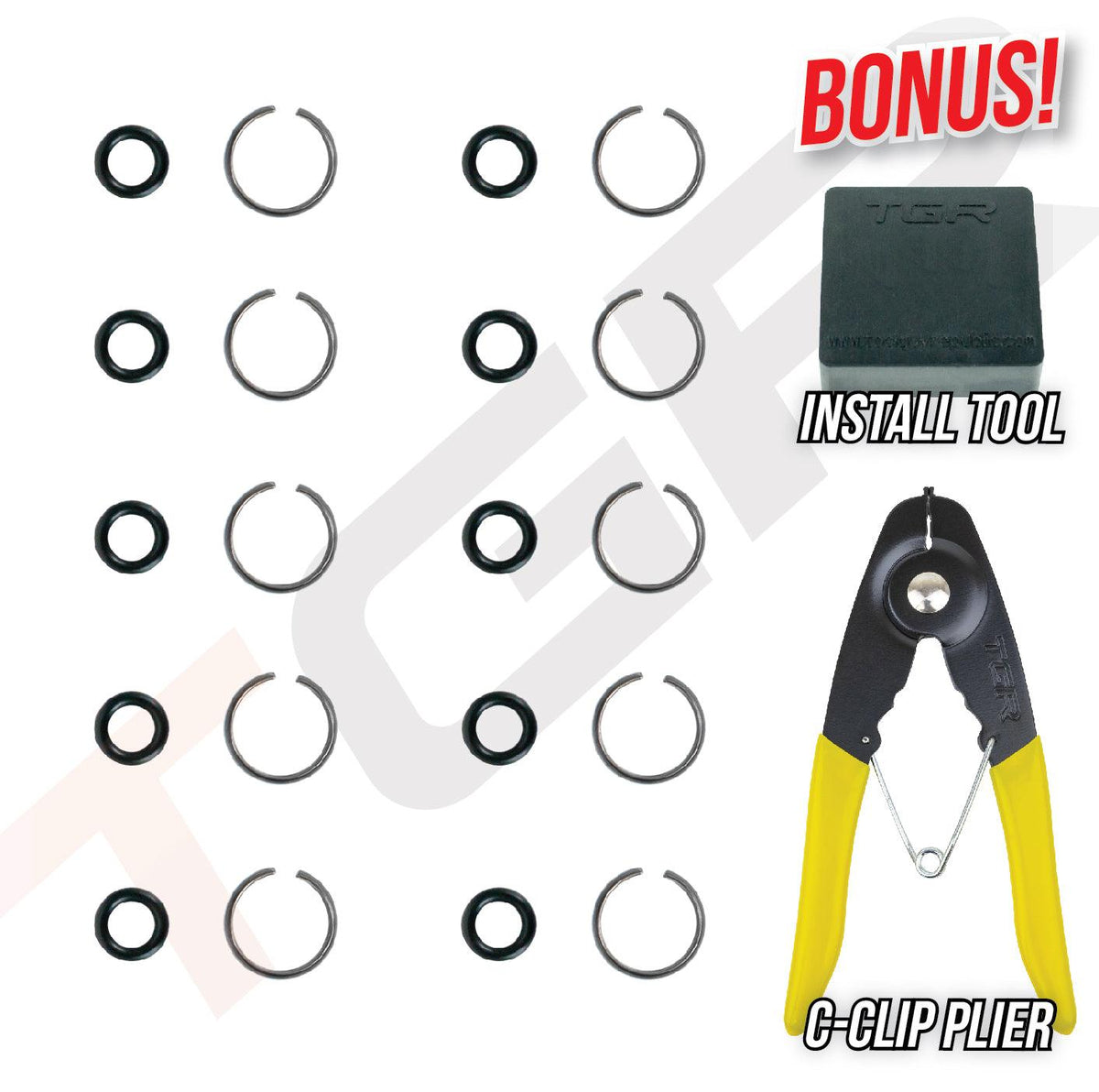 3/8" Impact Wrench Socket Retaining Ring Clip with O-Ring – Tool Guy ...